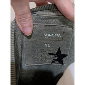 Sonoma | Tops | Army Green With Black Stars Casual Pull On Long Sleeve ...